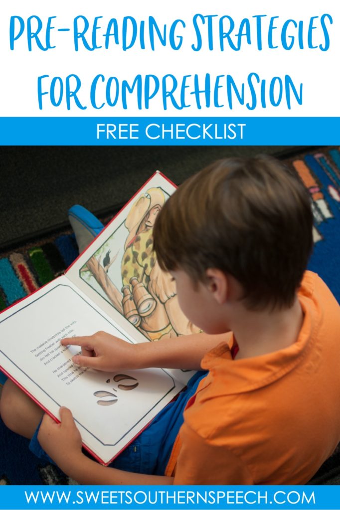 Pre Reading Strategies For Comprehension Sweet Southern Speech