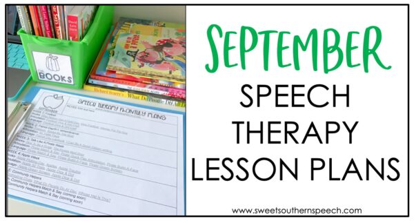 September Speech Therapy Lesson Plans: 5 Weeks of Amazing Fall-Themed ...