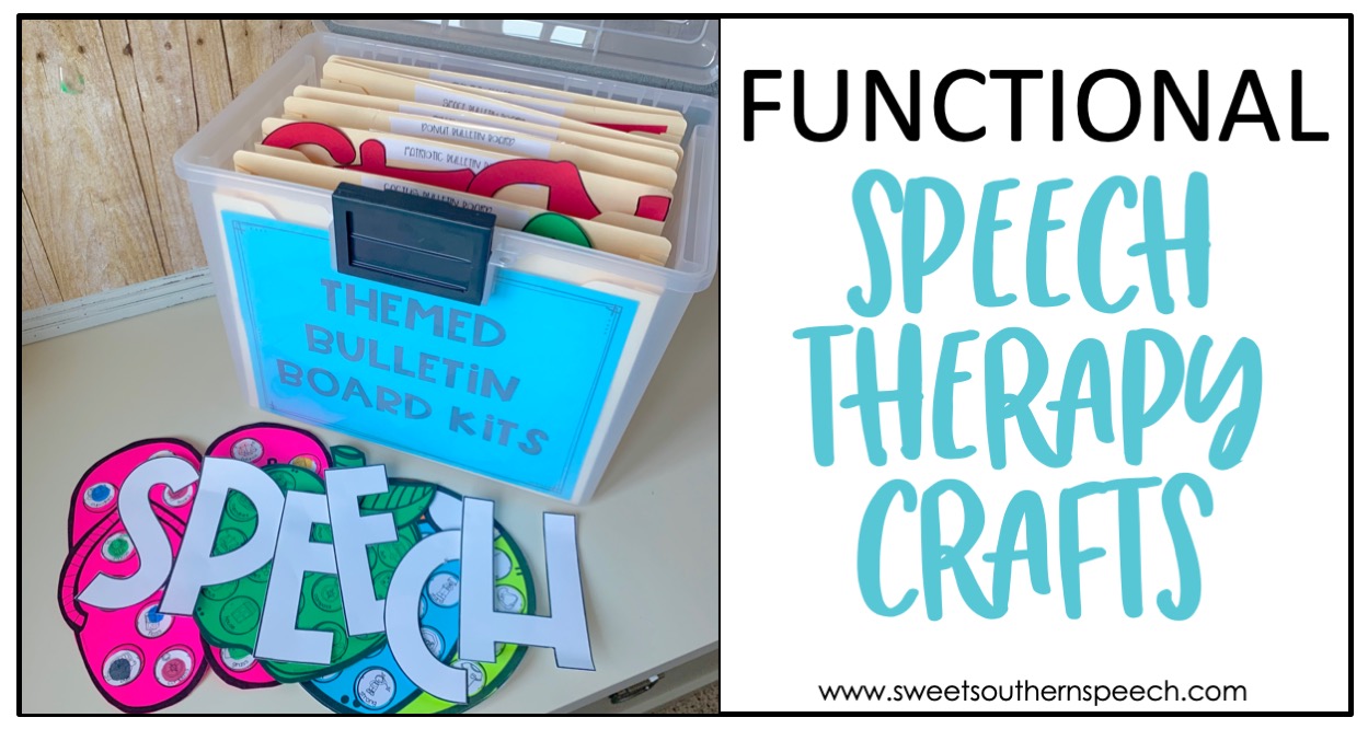 Easy Functional Speech Therapy Crafts Sweet Southern Speech